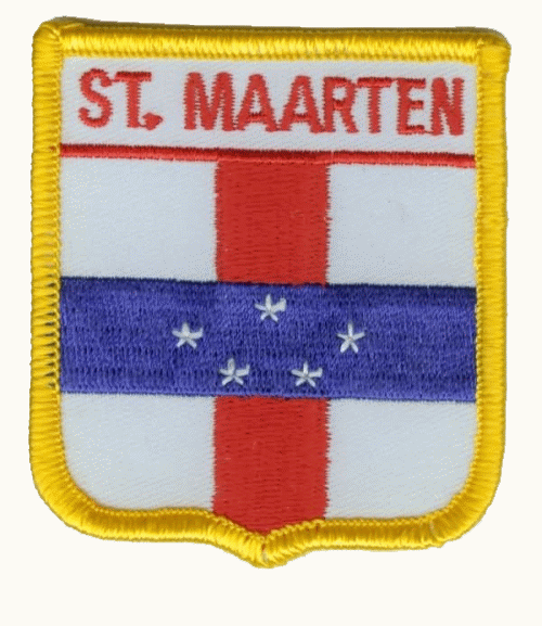 St. Maarten Wappenaufnäher / Patch bestellen, St. Maarten Wappenaufnäher / Patch kaufen