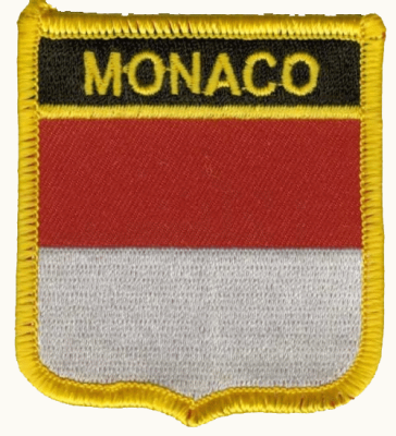 Monaco Wappenaufnäher / Patch bestellen, Monaco Wappenaufnäher / Patch kaufen