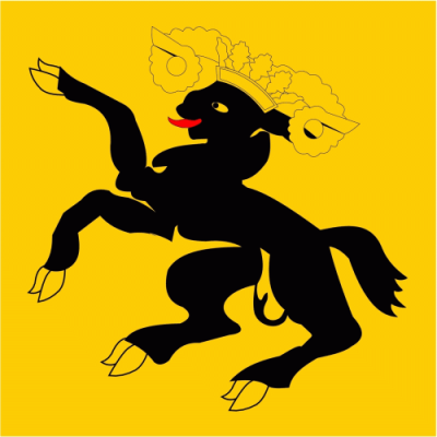 Schaffhausen Flagge 90x90 cm 1B Ware Abverkauf bestellen, Schaffhausen ...