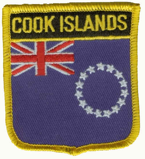 Cook Islands Wappenaufnäher / Patch bestellen, Cook Islands ...
