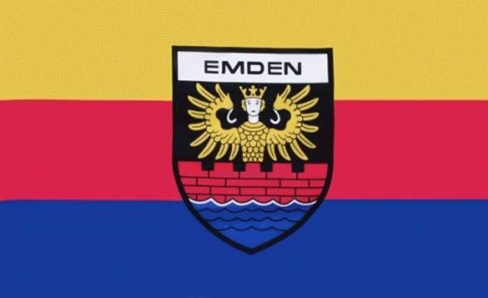 Emden Stadt Flagge 90x150 cm bestellen, Emden Stadt Flagge 90x150 cm kaufen
