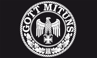 DR- Gott mit uns 1 Adler Flagge 90x150 cm bestellen, DR- Gott mit uns 1 ...