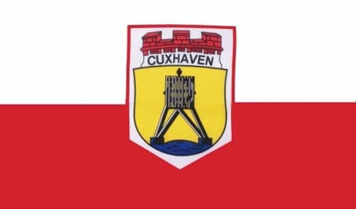 Cuxhaven Stadt Flagge 90x150 cm bestellen, Cuxhaven Stadt Flagge 90x150 ...